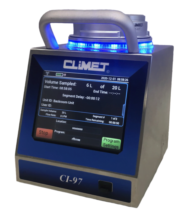 CLIMET CI-97 Mikrobiyolojik Hava Örnekleyici - RIGEL & iNTMEGA